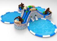 China OEM Giant Fun Water Parks Three Pools Equipped Wide Vivid Color Image for sale