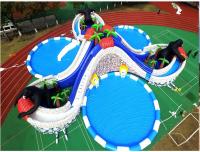 China OEM Giant Fun Water Parks Three Pools Equipped Wide Vivid Color Image for sale