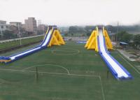 China Slip Inflatable Giant Slide Ladder Single Lane Design High Speed Exciting Anti Flamming for sale