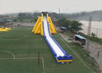 China Slip Inflatable Giant Slide Ladder Single Lane Design High Speed Exciting Anti Flamming for sale