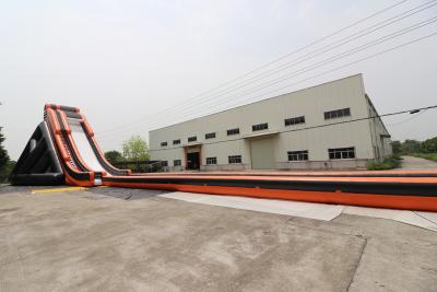 China Professional Giant Inflatable Pool Slide 164 Ft Long UV Resistance High Temperature Resistant for sale