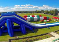 China High Safety Giant Inflatable Slip And Slide , Inflatable Slippery Slide CE Certificated for sale