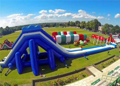 China High Safety Giant Inflatable Slip And Slide , Inflatable Slippery Slide CE Certificated for sale