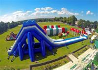 China High Safety Giant Inflatable Slip And Slide , Inflatable Slippery Slide CE Certificated for sale