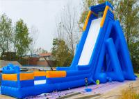 China High Safety Giant Inflatable Slip And Slide , Inflatable Slippery Slide CE Certificated for sale
