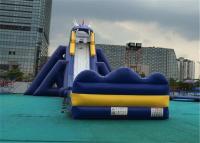 China Amusement Park Huge Inflatable Water Slide 0.55mm Thickness PVC Material for sale