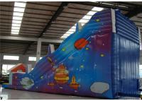 China Kids Commercial Inflatable Slide , Obstacle Course Water Slide Cartoon Printing for sale
