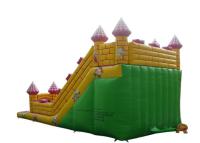 China Jumping Commercial Grade Blow Up Water Slide Pink Color Double Lane Customized for sale