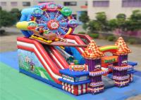 China Popular Commercial Slip N Slide , Outdoor Inflatable Water Slide PVC 0.55mm Tarpaulin for sale