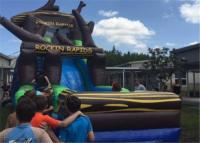China Wet Air Water Slide , Bounce House Water Slide Multicolors Entertainment Anti Uv for sale