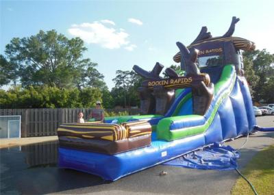 China Wet Air Water Slide , Bounce House Water Slide Multicolors Entertainment Anti Uv for sale