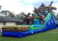 China Wet Air Water Slide , Bounce House Water Slide Multicolors Entertainment Anti Uv for sale