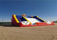 China Summer Huge Giant Blow Up Slip And Slide Large Play Area Strong People Bearing Capacity for sale