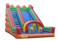 China Kids Commercial Inflatable Slide Colorful UV Resistance With Side Climbing Ladder for sale