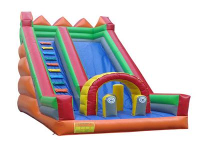 China Kids Commercial Inflatable Slide Colorful UV Resistance With Side Climbing Ladder for sale