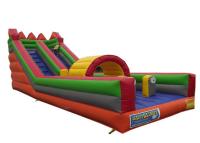 China Kids Commercial Inflatable Slide Colorful UV Resistance With Side Climbing Ladder for sale