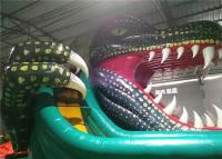 China Lake Inflatable Water Pool Slide , Kids Inflatable Slides Air Sealed Long Distance for sale