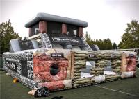 China Slide Outdoor Inflatable Playground Easy Installation With Protected Play Area for sale