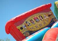China Jumping Bouncy Castle Playground Puncture Proof Children Protective With Obstacle for sale