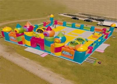 China Fun City Kids Outdoor Inflatable Playground Multiplay Area For Activity Event for sale