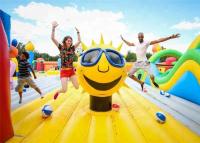 China Fun City Kids Outdoor Inflatable Playground Multiplay Area For Activity Event for sale
