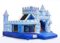 China 3D Cartoon Outdoor Inflatable Playground Frozen Princess Theme Quick Set Up for sale
