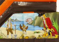 China Pirate Outdoor Inflatable Playground Modern Creative Design With Slipery Slide for sale