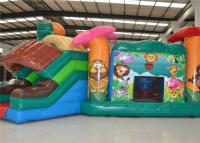 China Jungle Forest Animals Toddler Inflatable Bounce House 3D Eye Catching Design for sale