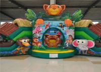 China Jungle Forest Animals Toddler Inflatable Bounce House 3D Eye Catching Design for sale