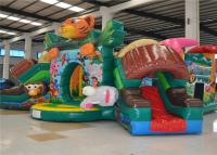 China Jungle Forest Animals Toddler Inflatable Bounce House 3D Eye Catching Design for sale