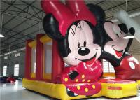 China Mickey Mouse Blow Up Commercial Bounce House 20 Kids Capacity Lighweight Portable for sale