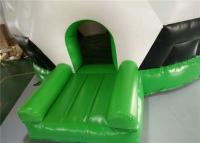 China Soccer Shaped Outdoor Commercial Bounce House Combo Open Play Area Safe for sale