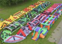China Race Bounce House Combo Adult Puncture Proof With Air Blower Repair Kit for sale