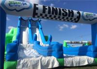 China Customized Bouncer Slide Combo 0.55mm PVC Tarpaulin Material UV Resistant for sale