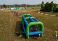 China Customized Bouncer Slide Combo 0.55mm PVC Tarpaulin Material UV Resistant for sale