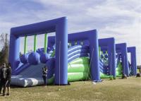 China Customized Bouncer Slide Combo 0.55mm PVC Tarpaulin Material UV Resistant for sale
