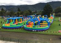 China Large Size Inflatable Fun 5K , Bouncy Castle Assault Course Flexible  Combination for sale
