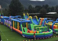 China Large Size Inflatable Fun 5K , Bouncy Castle Assault Course Flexible  Combination for sale