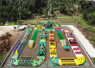 China Outdoor Inflatable Fun 5K , Blow Up Bounce House 44m*42m*5m L*W*H Water Proof for sale