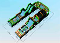 China Amusement Park Commercial Inflatable Bounce House Tunnel Shaped Design Reliable for sale
