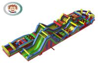 China Challenging Inflatable Fun 5K , Obstacle Course Bounce House 59m*12m*6m for sale