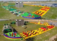 China Giant Insane Inflatable Fun 5K , Obstacle Course Bouncer Running Events Strong Stitched for sale