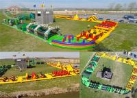 China Giant Insane Inflatable Fun 5K , Obstacle Course Bouncer Running Events Strong Stitched for sale
