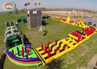 China Giant Insane Inflatable Fun 5K , Obstacle Course Bouncer Running Events Strong Stitched for sale