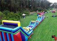 China Giant Blow Up Obstacle Course PVC Material 30m*5m*5m Flexible Combo Modules for sale