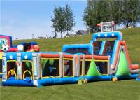 China Crocodile Caterpillar Kids Inflatable Obstacle Course Military Style Customized Logo for sale