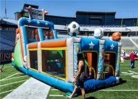China Crocodile Caterpillar Kids Inflatable Obstacle Course Military Style Customized Logo for sale
