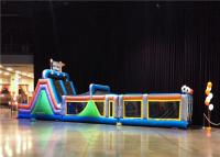 China Crocodile Caterpillar Kids Inflatable Obstacle Course Military Style Customized Logo for sale
