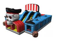 China OEM Bouncy Castle Assault Course , Blow Up Bounce House Hallowmas Theme Hallowmas for sale