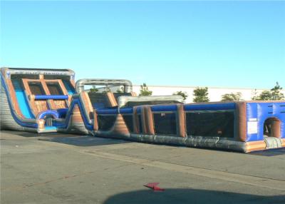 China Challenging Yard Giant Inflatable Obstacle Course 30 Meters Long Fireproof for sale